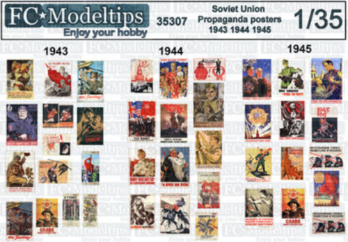 FC ModelTrend 35307 USSR Propaganda posters 1943, 1944, 1945