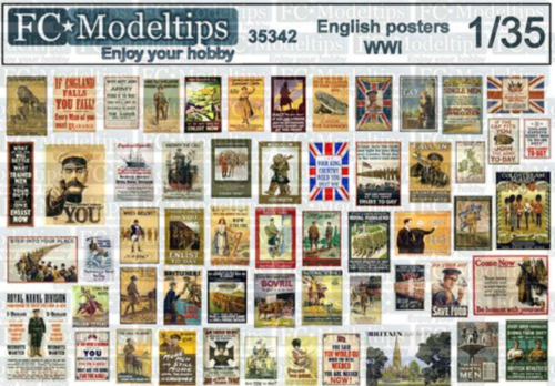 FC ModelTrend 35342 English posters WWI, 1914-1918