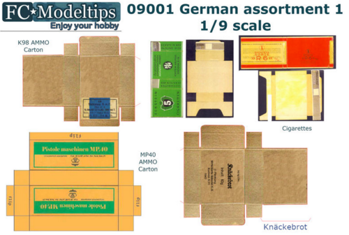 FC ModelTrend 09001 German assortment WWII set 1