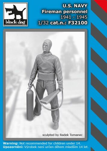 Black Dog F32100 U.S. NAVY Fireman personnel 1941-1945
