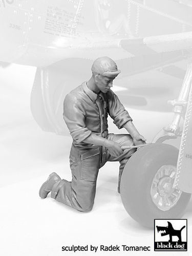 Black Dog F32068 Mechanics personnel USAAF 1940-1945 N°5