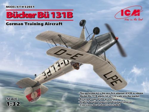 ICM 32031 Bücker Bu-131B German Training Aircraft