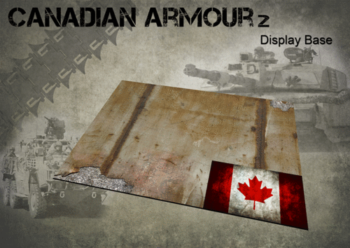Coastal kits AFV455-72 Small Canadian Armour Display Base 2 148 x 105mm