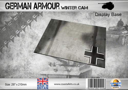 Coastal kits AFV401 German Armour Winter Cam Display Base 297 x 210mm