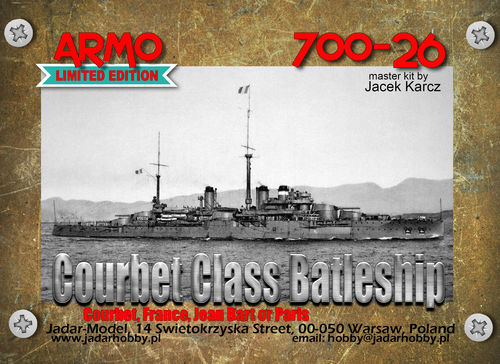 Armo 700-26 Courbet Class Battleships, France, Jean Bart or Paris