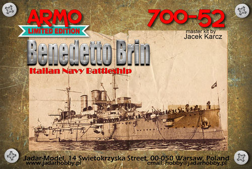 Armo 700-52 Benedetto Brin Italian pre-dreadnought Navy Battleship