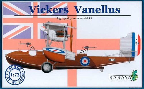 KARAYA 72028 Vickers Vanellus – resin + decals + PE