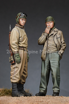 Alpine Miniatures 35192 US Tank Crew Set (2 figs)
