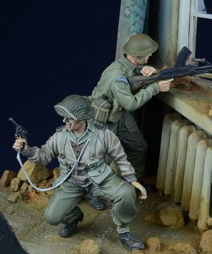 D-DAY miniature studio 35021 British / Commonwealth Infantry in action 1943-45