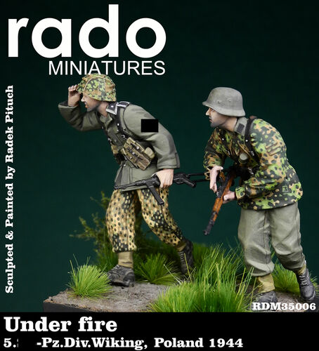 Rado Miniatures 35006 Under fire, 5.SS-Pz.Div.Wiking, Poland 1944 (two figures)
