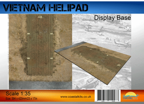 Coastal kits S173-35 1:35 Vietnam Helipad 594 x 420mm