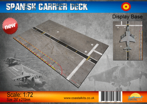 Coastal kits S636-72 1:72 Spanish Carrier Deck 297 x 210mm