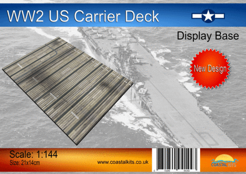 Coastal kits S112-144 1:144 WW2 US Carrier Deck 210 x 148mm