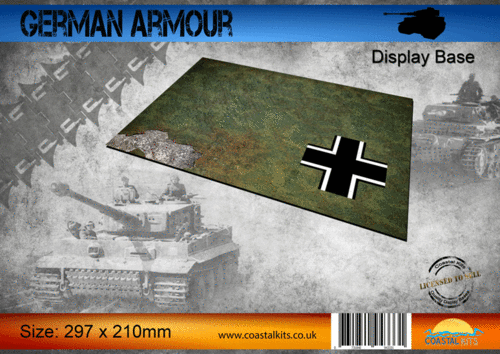 Coastal kits AFV400 German Armour Display Base 297 x 210mm