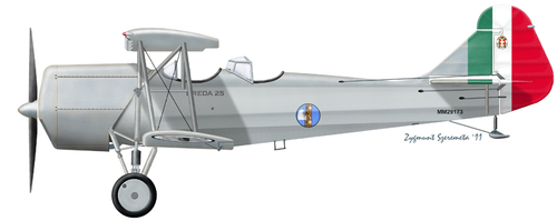 Choroszy Modelbud A209 Breda Ba.25 In line engine