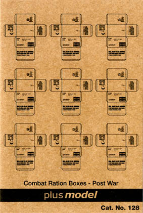 Plus Model 128 U.S. Cardboard Boxes - postwar period