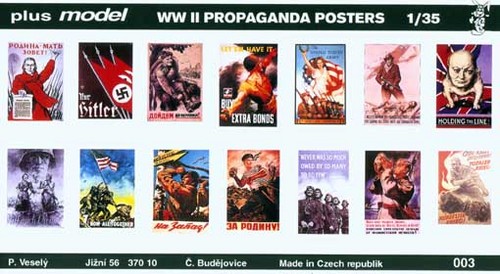 Plus Model 003 WW II. Propaganda Posters
