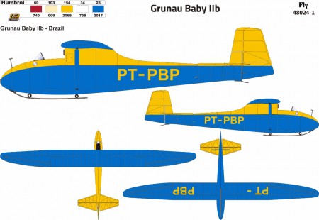 FLY 48024 Szybowiec Grunau Baby IIb Brasil vol.1,2
