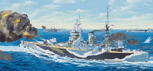Trumpeter 03708 HMS Nelson 1944