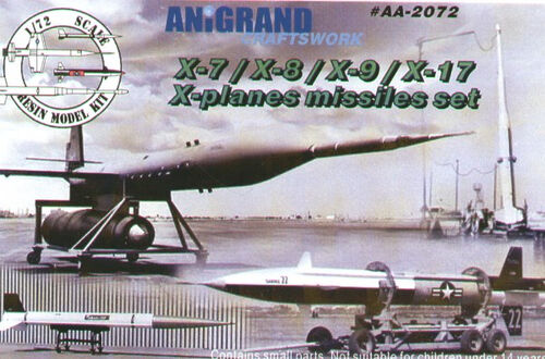 Anigrand Craftswork AA2072 X-7 / X-8 / X-9 / X-17 - X-planes missiles set