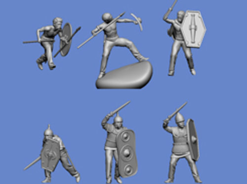 Germania-Figuren 72-AN-3503 Fighting Celts with different armor 1