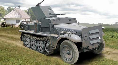 ACE 72281 German 37mm PaK 35/36 auf Sd.Kfz 10