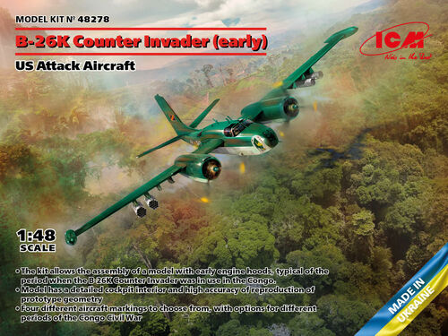 ICM 48278 B-26K Counter Invader (early), US Attack Aircraft