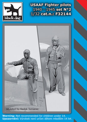 Black Dog F32144 USAAF Fighter pilots 1940-45 set N°2