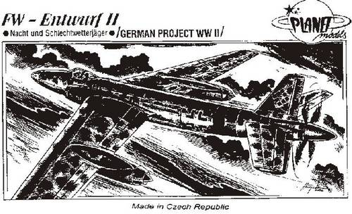 Planet Models 020 Focke-Wulf Entwurf II