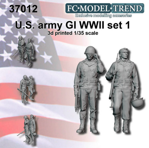 FC ModelTrend 37012 U.S. G.I WWII, set 1