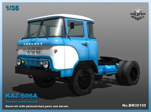 Balaton Modell BM35105 KAZ-606A - Soviet Semi Truck
