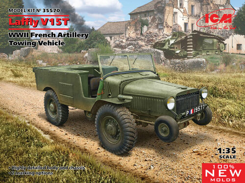 ICM 35570 Laffly V15T WWII French Artillery Towing Vehicle (100% new molds)