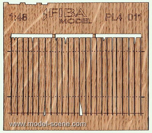 Model scene PL4-011 Plain Plank Cedar Fence - Rustic