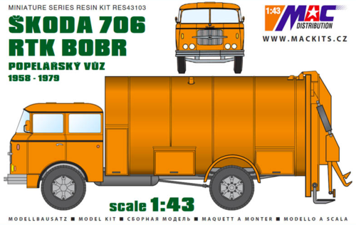 DISCONTINUED MAC RES43104 Škoda 706 RTK BOBR