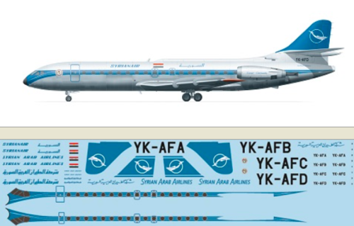 F-RSIN P4076 Caravelle 10B - Syrianair