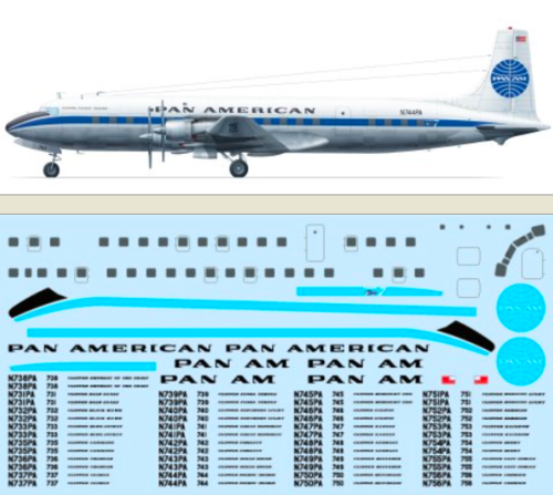 F-RSIN P4000 DC-7C - Pan Am