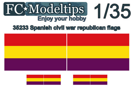 FC ModelTrend C35733 Adaptable flags Republican, Spanish civil war