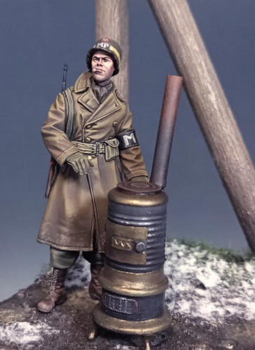 The Bodi Miniatures 35170 US Military Police 'Ardennes 1944' WW II with stove
