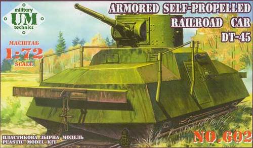 Unimodels 602 Armoured Self Propelled Railroad Car DT-45