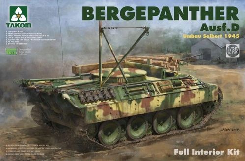 Takom 2102 Bergepanther Ausf. D Umbau Seibert 1945 with full Interior Kit