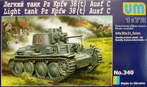 Unimodels 340 Pz.Kpfw.38(t) Ausf.C