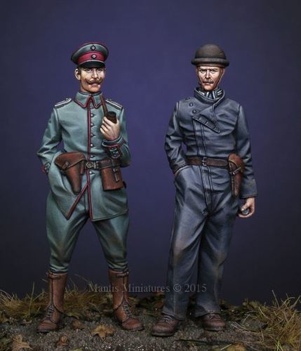 Mantis Miniatures 35074 WW1 German Officer & Tanker