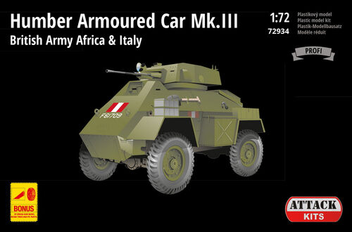 Attack 72934 Humber Armoured Car Mk.III - British Army in North Africa & Italy (Profi Line)