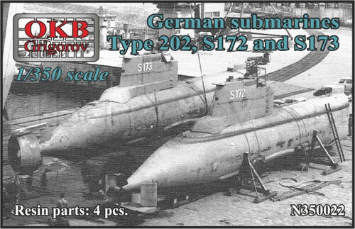 OKB Grigorov N350022 German Submarines Type 202, S172 And S173