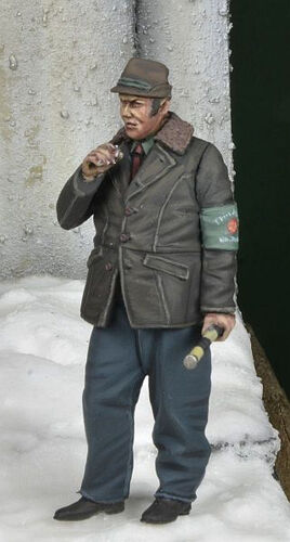 D-DAY miniature studio 35223 East German Border Troops Civilian Volunteer (Freiwillige Helfer Der Grenztruppen), 1970-80’s