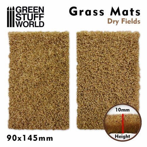 Green Stuff World 10340 Grass Mats 90x145mm Dry Fields