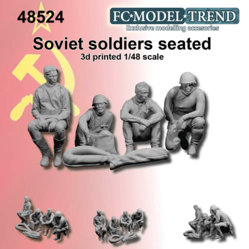 FC ModelTrend 48524 Soviet soldiers seated