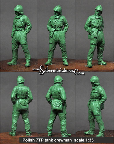 Scibor Monstrous Miniatures 35HM0055 Polish 7TP tank crewman 2