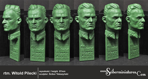 Scibor Monstrous Miniatures HM0042 rtm. Witold Pilecki bust