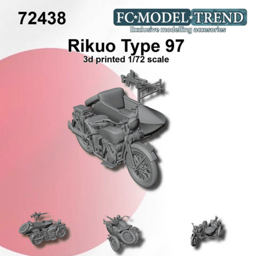 FC ModelTrend 72438 Rikuo Type 97 with sidecar